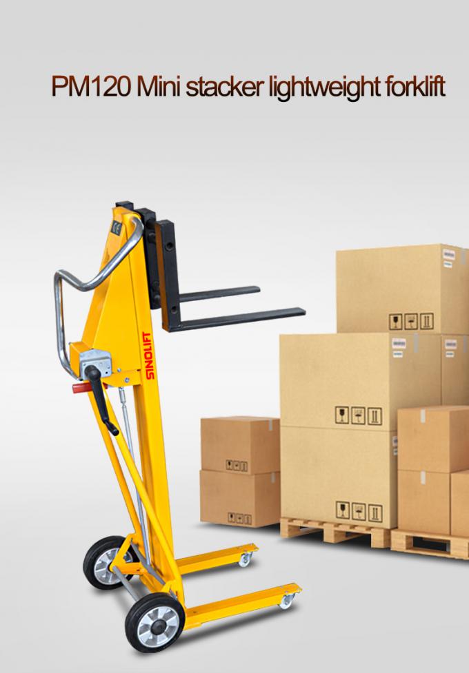 SINOLIFT PM120 1050-1100mm mini stacker lightweight forklift